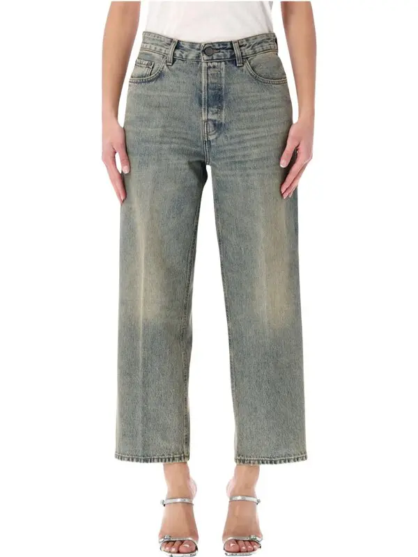 HAIKURE Betty High-rise Straight Jeans - Gray