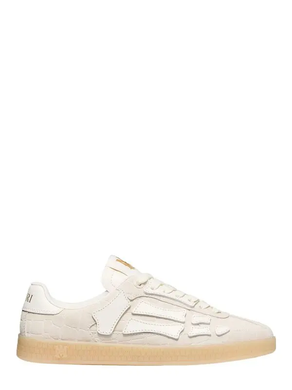 Amiri Lace-up Casual Sneakers With Round Toe And Designer Logo Detail - White
