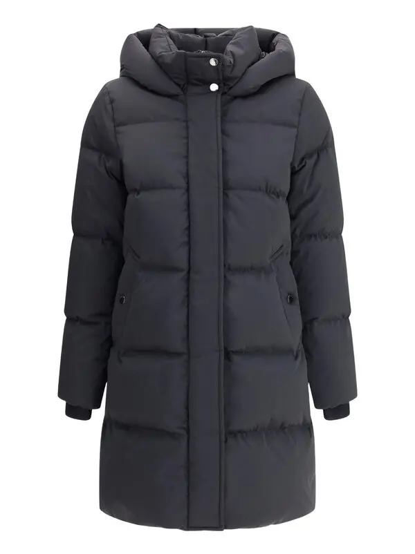 Woolrich Kelly Down Jacket With Hood - Black
