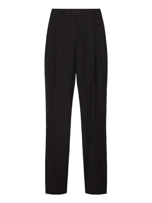 Versace Straight Leg Tailored Trousers - Black