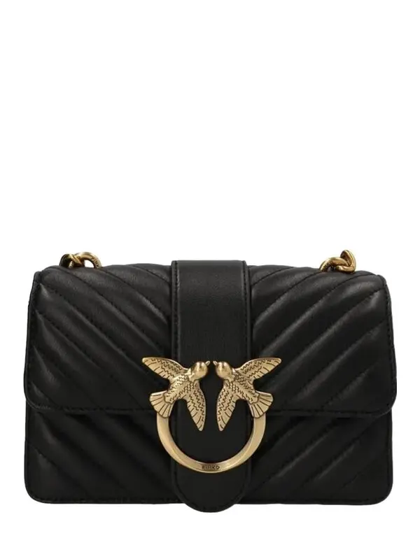 Pinko Mini Love Icon Shoulder Bag - Black
