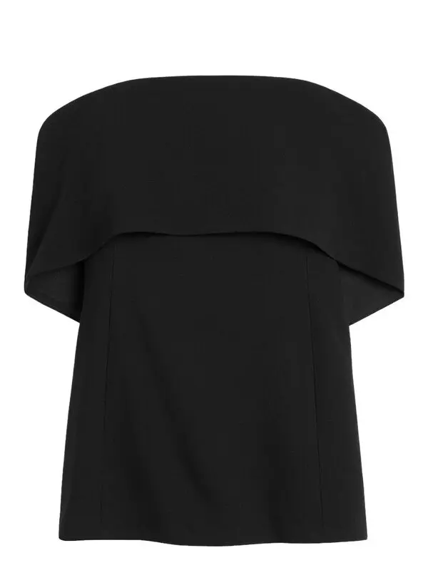 TOTEME Off-the-shoulder Sculpted Top - Black