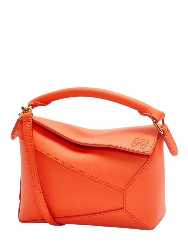 Loewe Mini Puzzle Top Handle Bag - Orange
