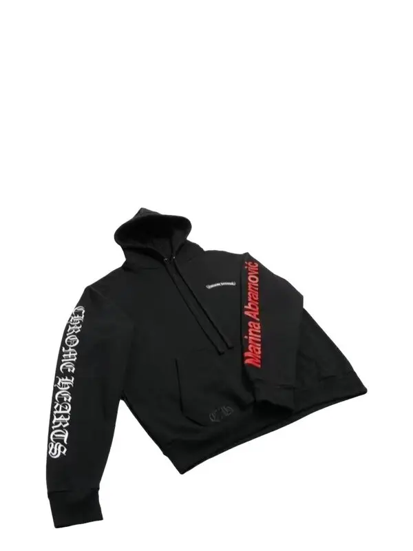 Chrome Hearts Hooded Sweater With Logo Detail - Black