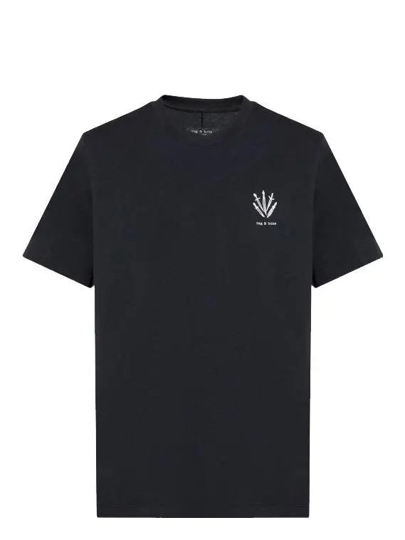 Rag & Bone Logo-print T-shirt - Black