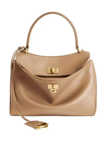Balenciaga Rodeo Top Mini Hand Bag - Latte