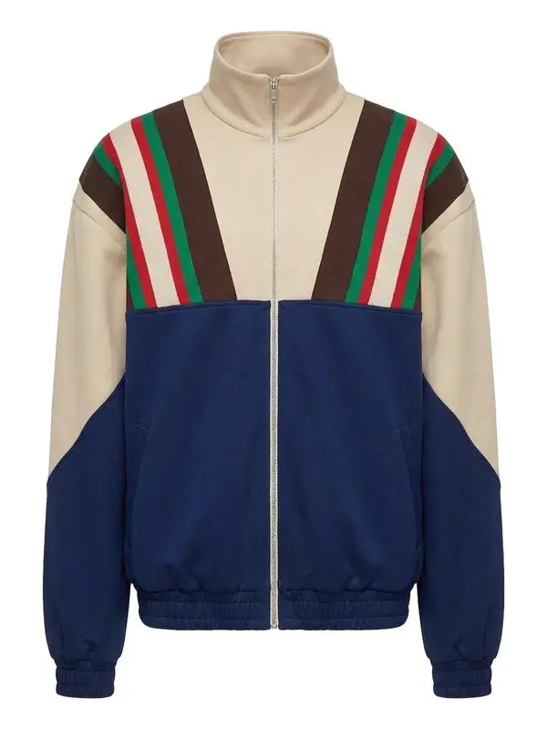 Gucci Zip-up Multicolored Jacket - Black