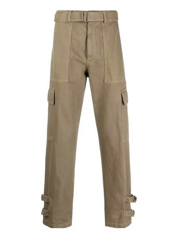 Dries Van Noten Belted Cargo Pants - Brown
