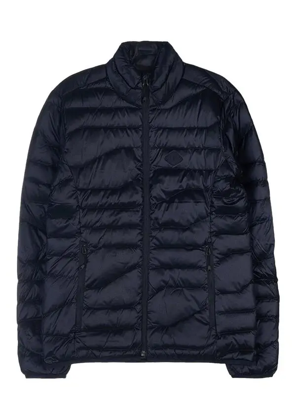 J. Lindeberg Casual Zip-up Jacket With Logo - Navy Blue