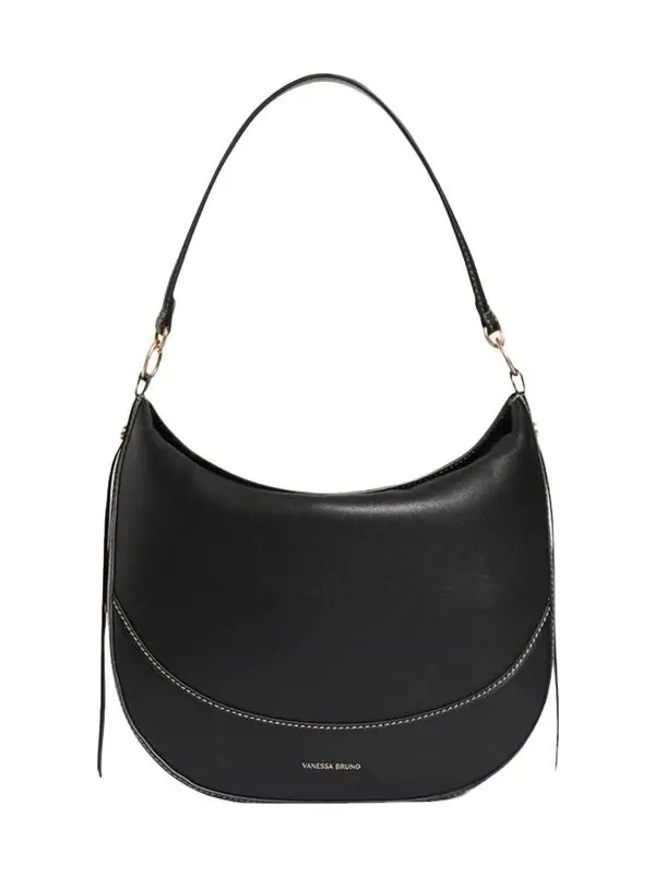 Vanessa Bruno Large Curved Shoulder Bag - Black