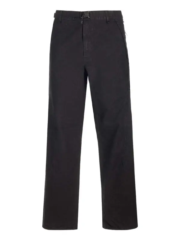 C.P. COMPANY Belted Straight Leg Pants - Black