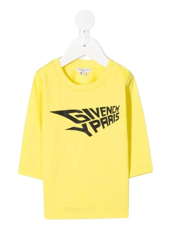 Givenchy Printed Round Neck T-shirt - Yellow
