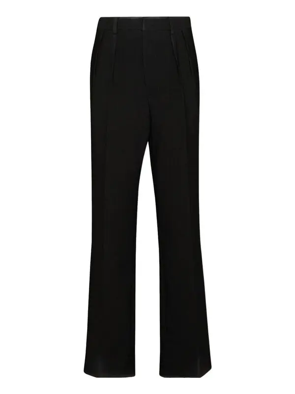 MAISON MARGIELA Wide-leg Trousers With Hot Seam Details - Black