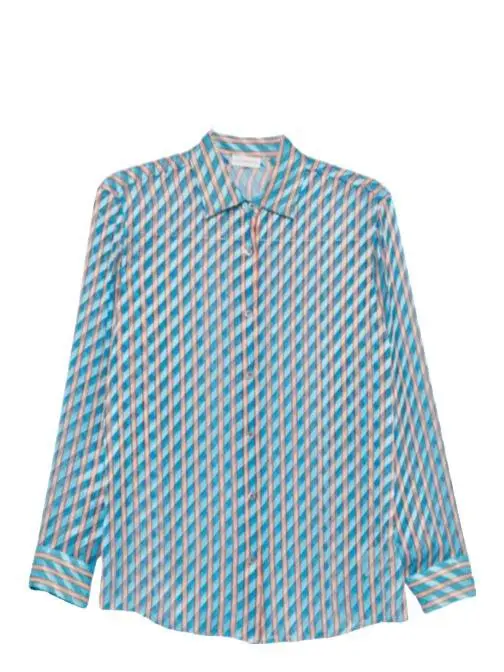 Dries Van Noten Striped Shirt - Blue