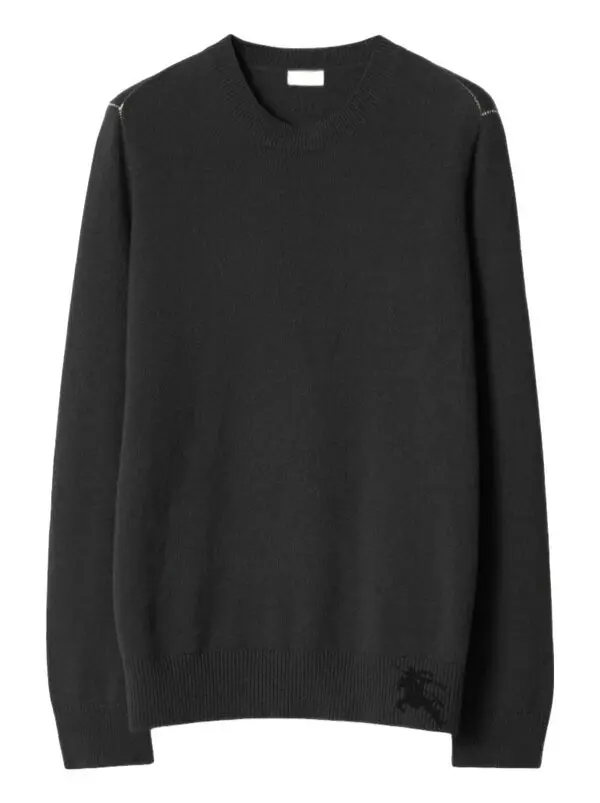 Burberry Equestrian Knight Knitted Jumper - Onyx