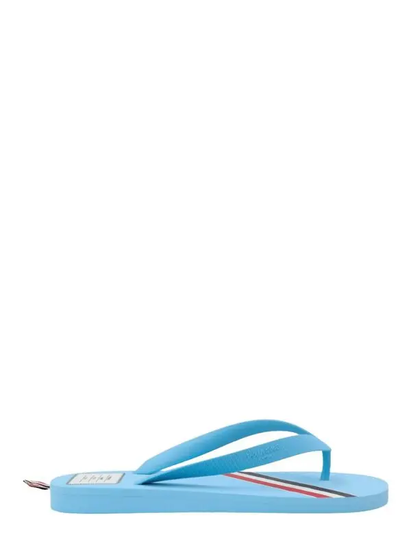 Thom Browne Rwb-stripe Flip Flops - Blue