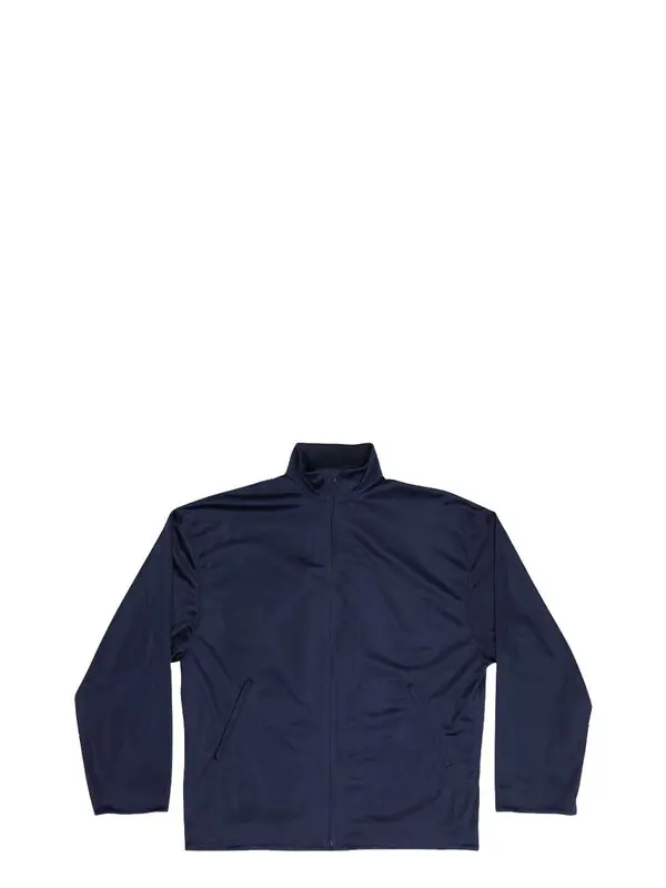 Balenciaga Zip-up Oversized Sweatshirt - Blue