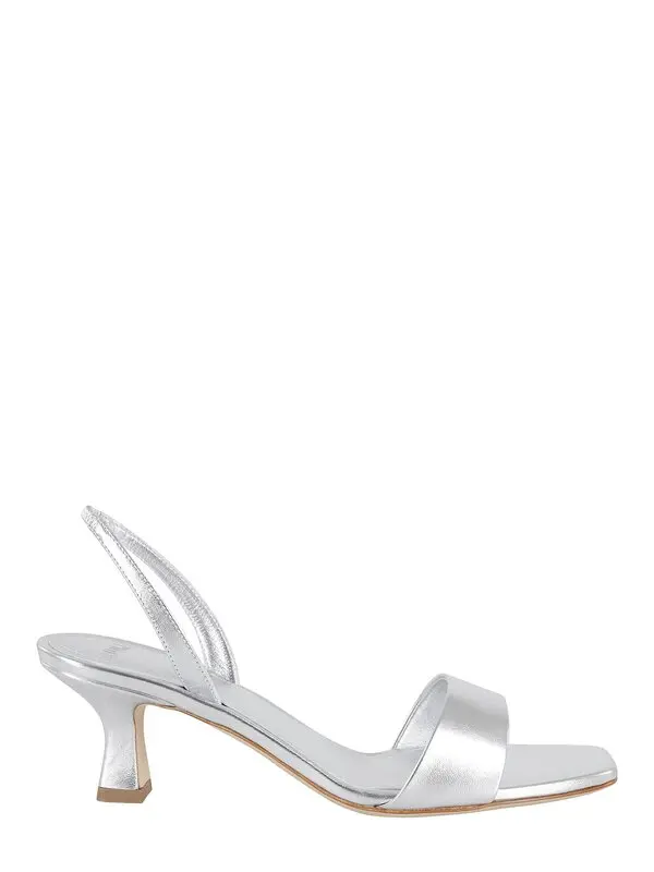 3JUIN 55mm Metallic-finish Sandals - Silver
