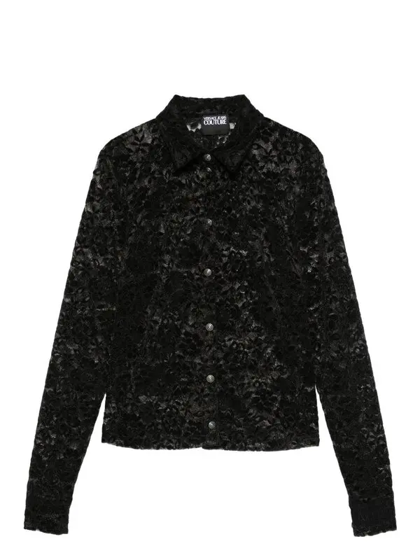 Versace Lace Detailed Shirt - Black
