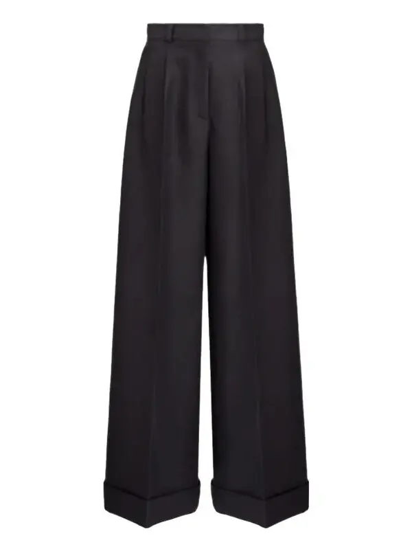 Dior Wide-leg Tailored Trousers - Black