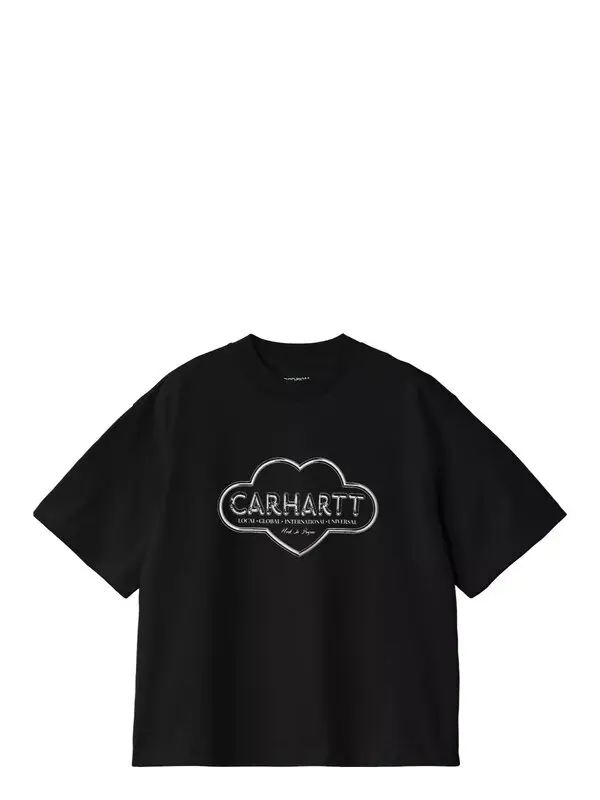 Carhartt Work In Progress Cloud Heart Graphic T-shirt - Black