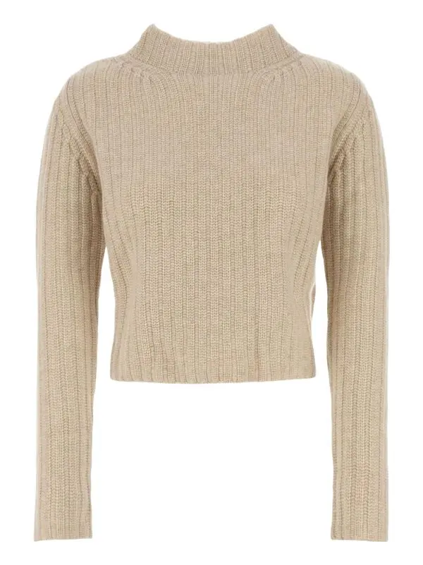 Max Mara Aloa Ribbed Knit Jumper - Beige