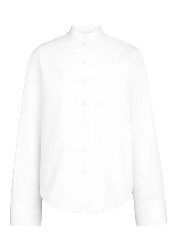 Alaïa Layered Poplin Shirt - White