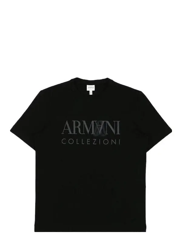 Emporio Armani Logo Printed T-shirt - Black