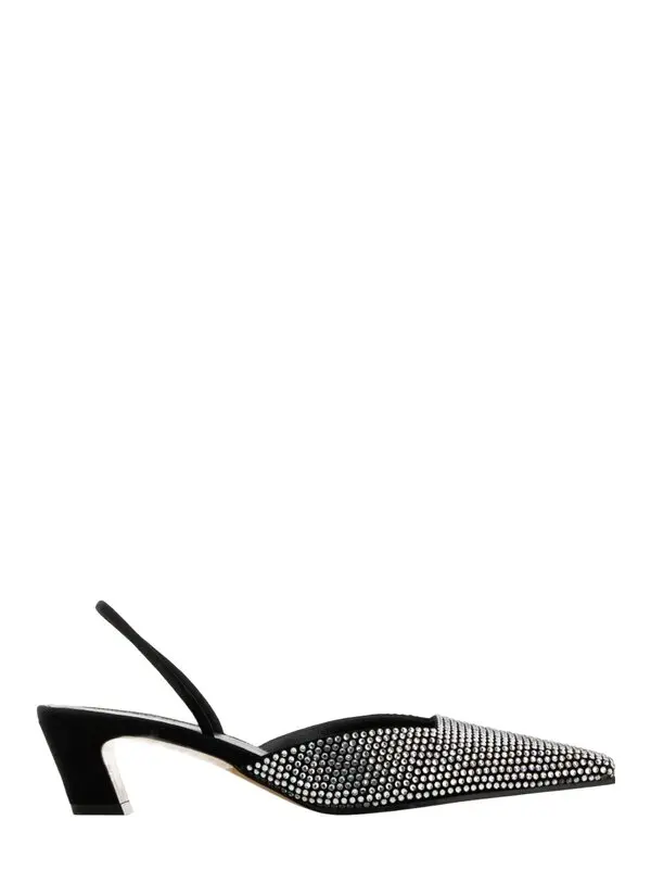 Khaite Roosevelt Embellished Pumps - Black