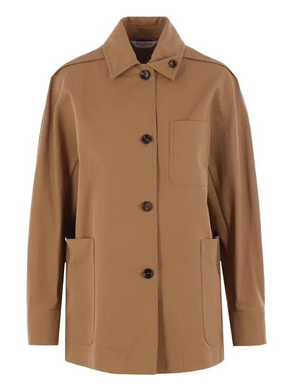 Max Mara Saharan Button-up Jacket - Bronzer Brown