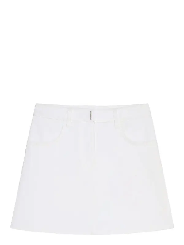 Givenchy A-line Midi Skirt - White