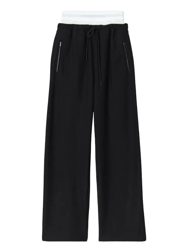 Alexander Wang Logo Decorated Stretch Sweatpants - Gradient Black