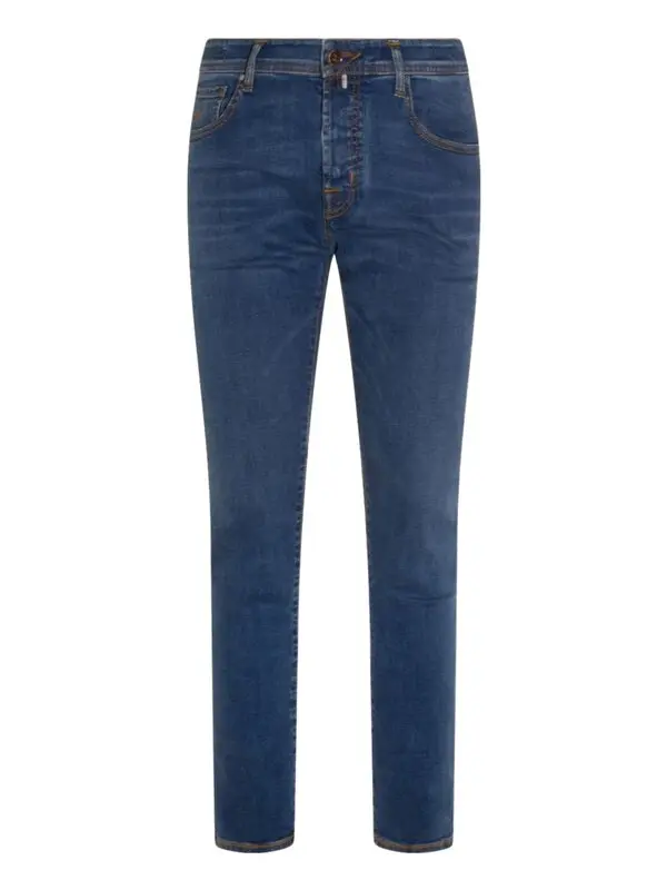 Jacob Cohen Slim Fit Jeans With Classic Pockets - Medium Blue