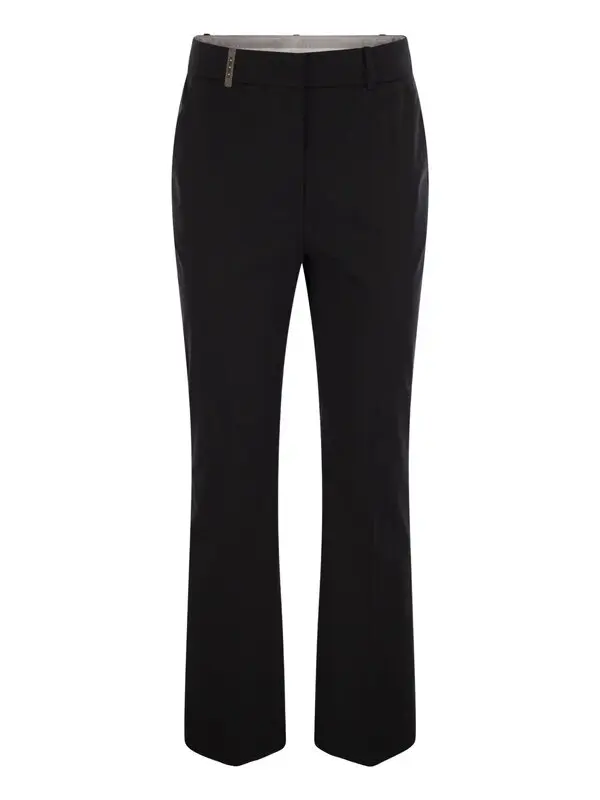 Peserico High-waist Slim Pants - Black