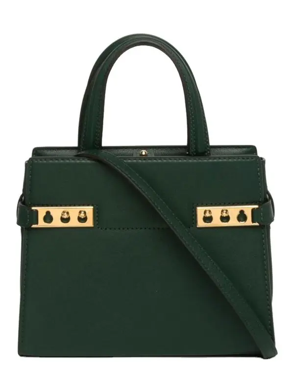 Delvaux Logo Shoulder Bag - Green
