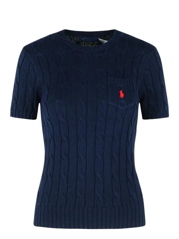Polo Ralph Lauren Short Sleeve Crewneck Jumper - Black