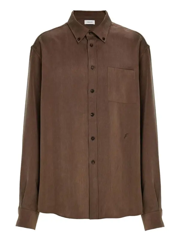 FERRAGAMO Long Sleeve Shirt - Green