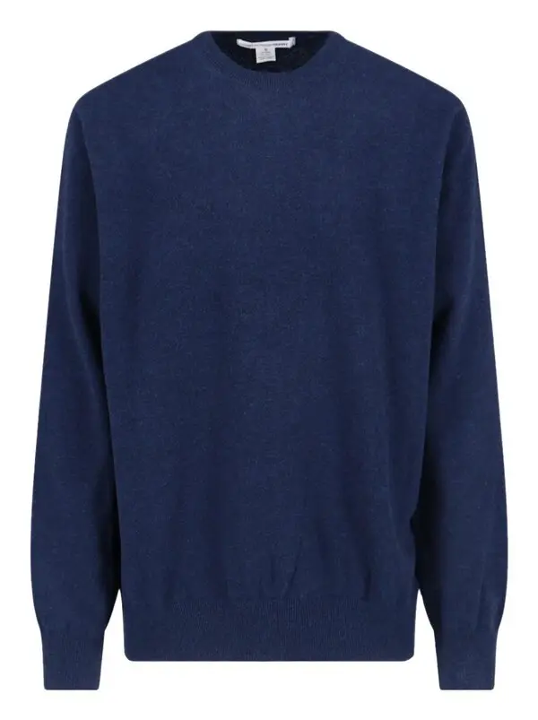 Comme Des Garçons Crewneck Knitted Jumper - Blue