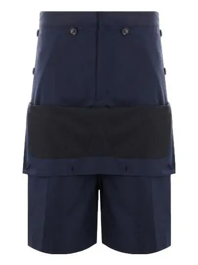 Bottega Veneta Panelled Oversized Shorts - Blue