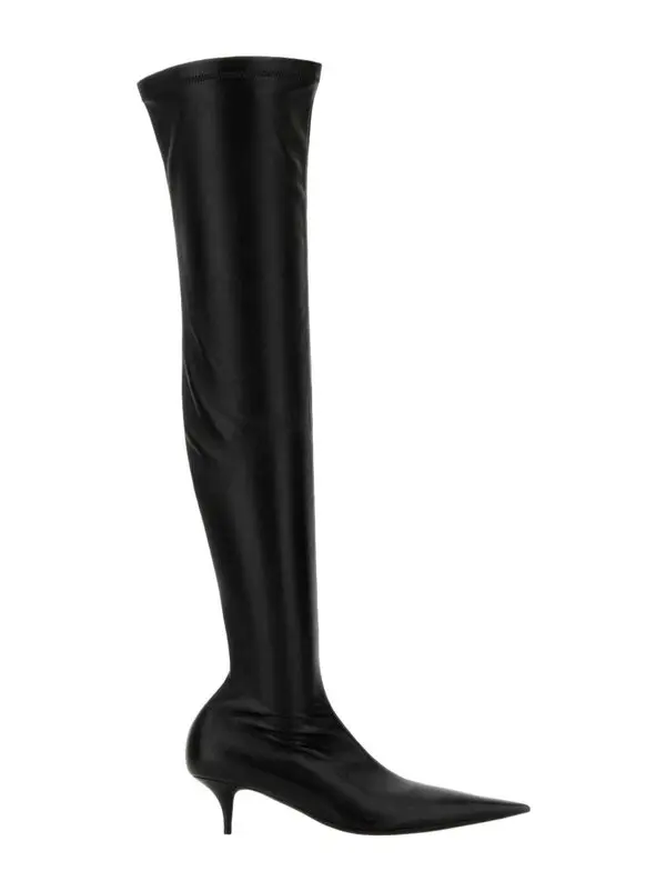 Balenciaga Avenue Knife Heel Boots - Black