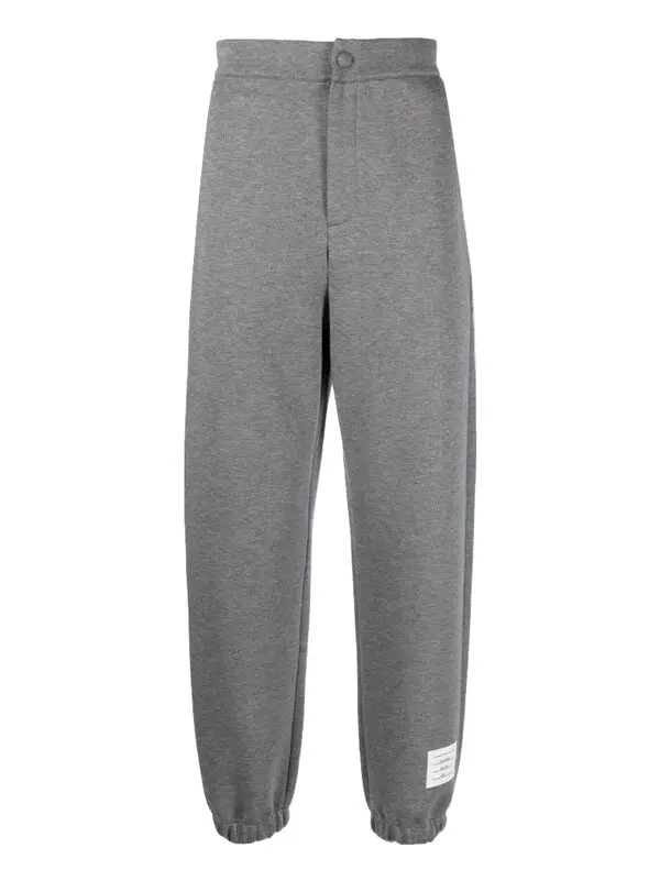 Thom Browne Logo-patch Track Pants - Medium Gray