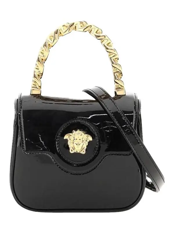 Versace La Medusa Mini Handbag - Black