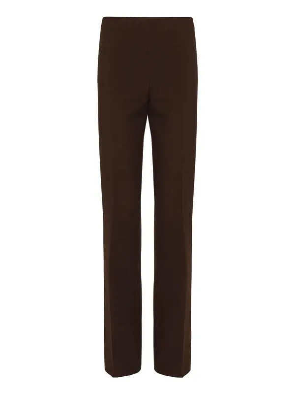 FERRAGAMO Straight Leg Tailored Pants - Black