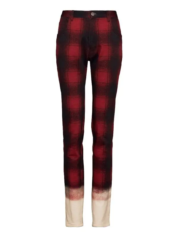 MAISON MARGIELA Pendleton Jacquard Label Skinny Jeans - Black