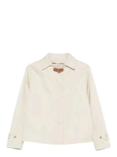 Herno Long-sleeved Jacket With Metal Buckle Detailing - White
