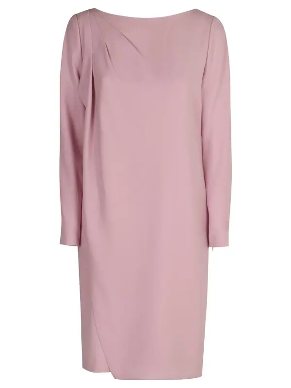 Emporio Armani Gathered Detailed Cady Dress - Pink