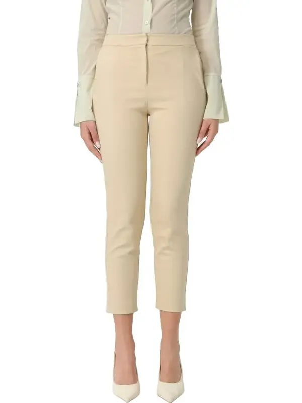 Patrizia Pepe Appliqué Trousers - Nude