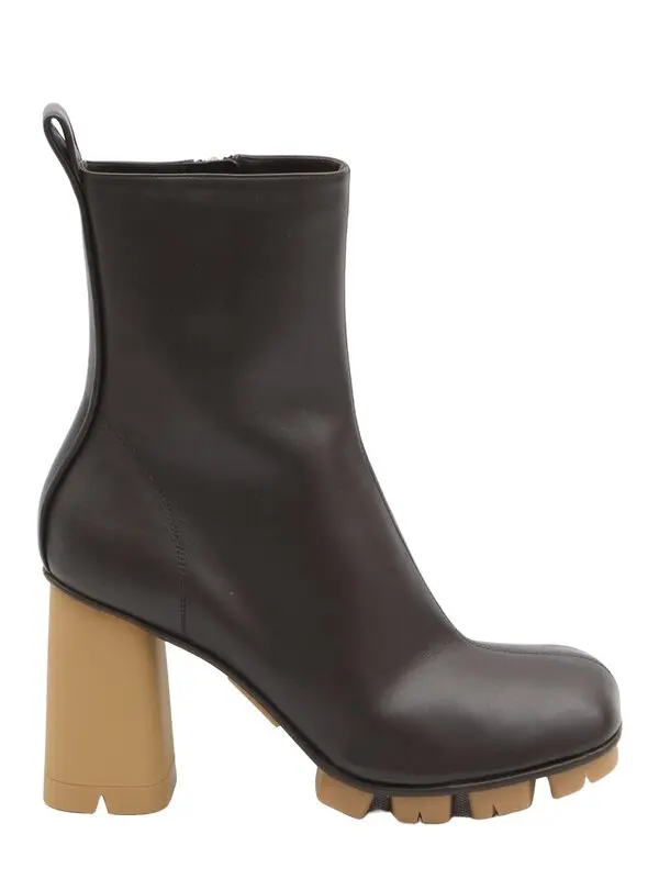 Bottega Veneta Shore Ankle Boots - Dark Chocolate