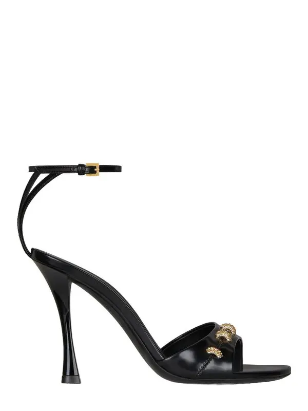 Givenchy Embellished Stitch Sandals - Black