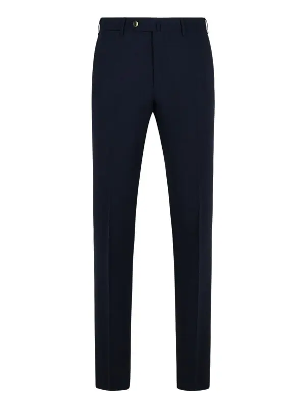 PT TORINO Slim Fit Wool Stretch Pants - Navy